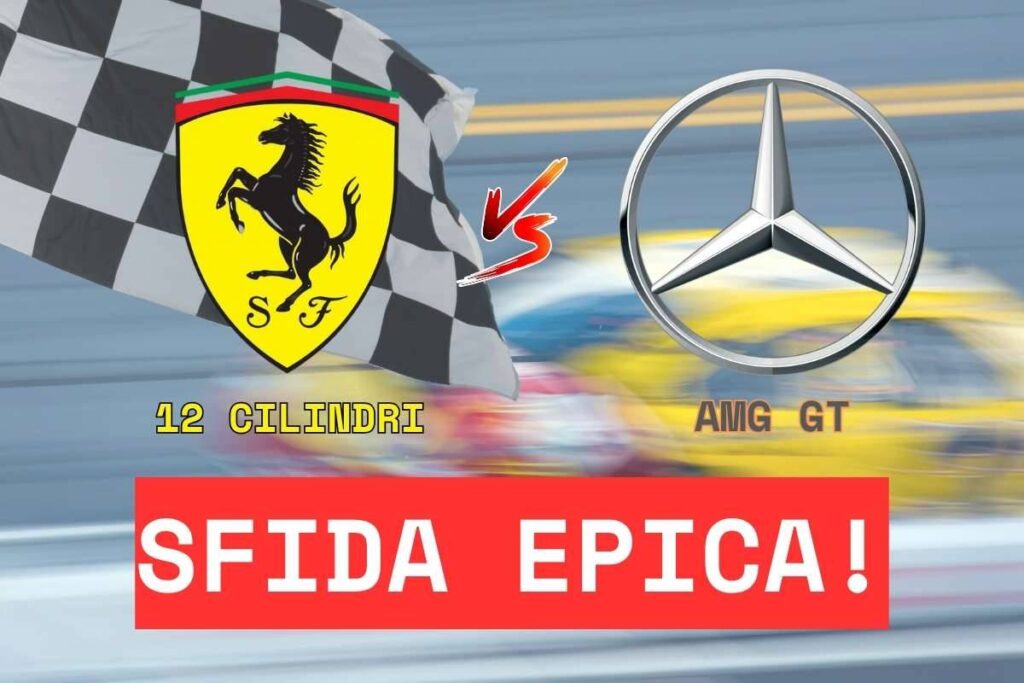 Ferrari 12 Cilindri contro Mercedes AMG GT: drag race brutale: chi ...